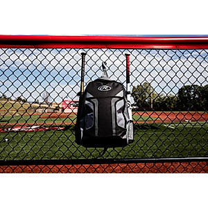 Rawlings | R200G Backpack Equipment Bag | Youth Baseball & Softball | Grey