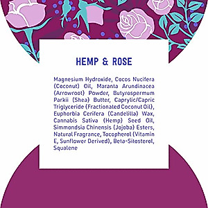 Schmidt's Aluminum Free Natural Deodorant for Women and Men, Hemp Seed Oil and Rose for Sensitive Skin with 24 Hour Odor Protection, Vegan, Cruelty Free, 2.65 oz Pack of 2