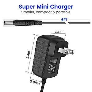 4.9V Charger for Andis Slimline Pro T-Blade Trimmer D-8 32490 32400 32475 32810 32690 33785 32445 32485 32680 AC/DC Adapter for Andis Shaver Power Cord