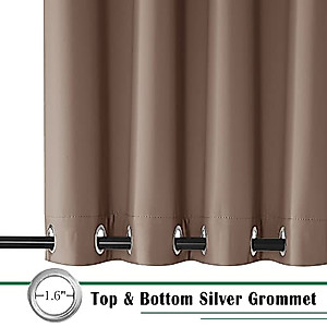 StangH Extra Long Velvet Curtains & Top Bottom Grommet Outdoor Curtains