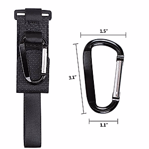 Topwon Strollers Hooks with Wrist Strap,Universal Handy Hook for Strollers/Walkers/Buggy -2Pcs