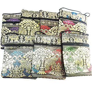 Thai Elephant Crossbody Bag Hmong Hill Tribe Hippy EB2 (Red)