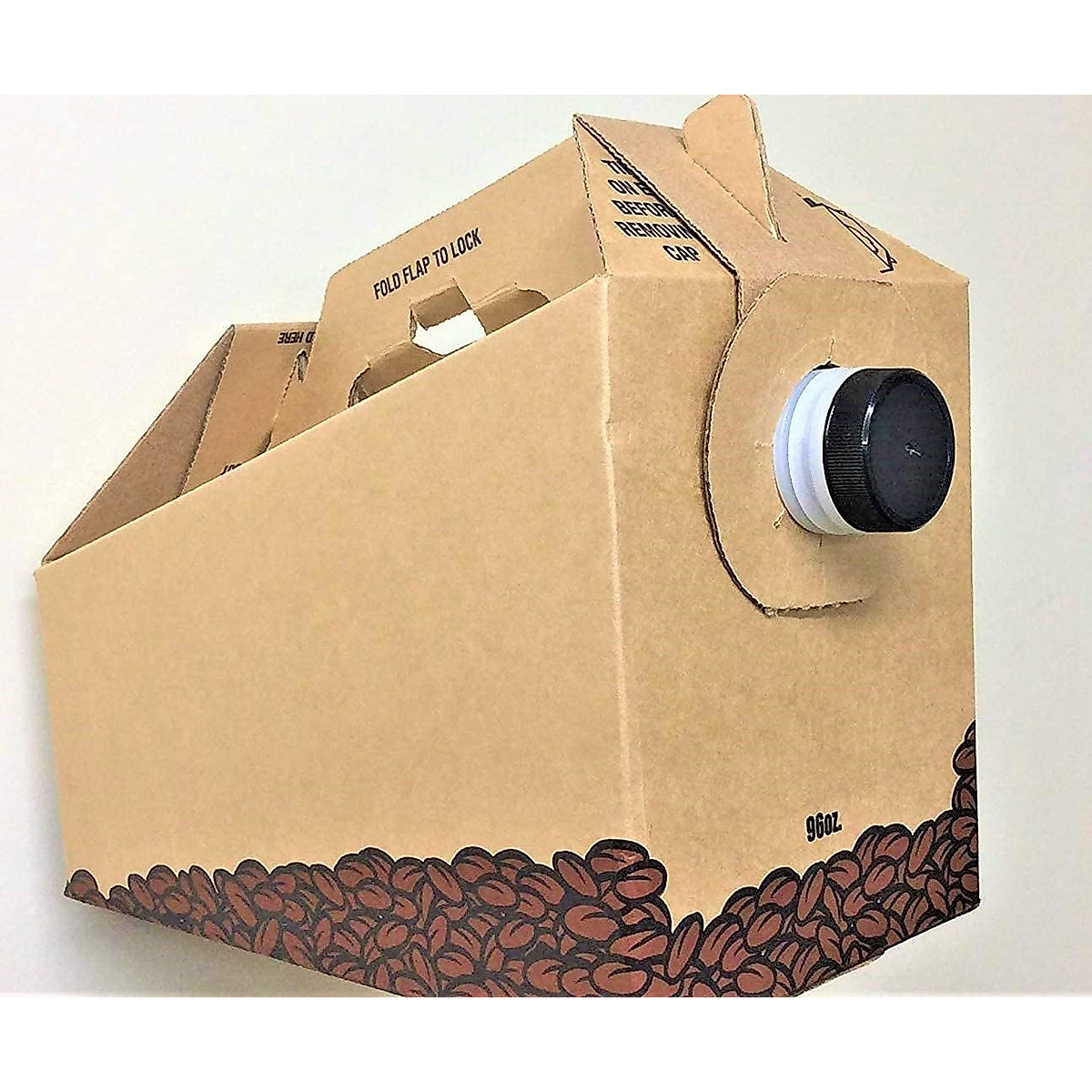 Decony 160 Oz. Disposable Coffee Carriers with handle Paper Coffee Carrier Server coffee to go Beverage on the Move 160 oz. Insulated Pop, Fill & Go coffee take out container! - 5 boxes