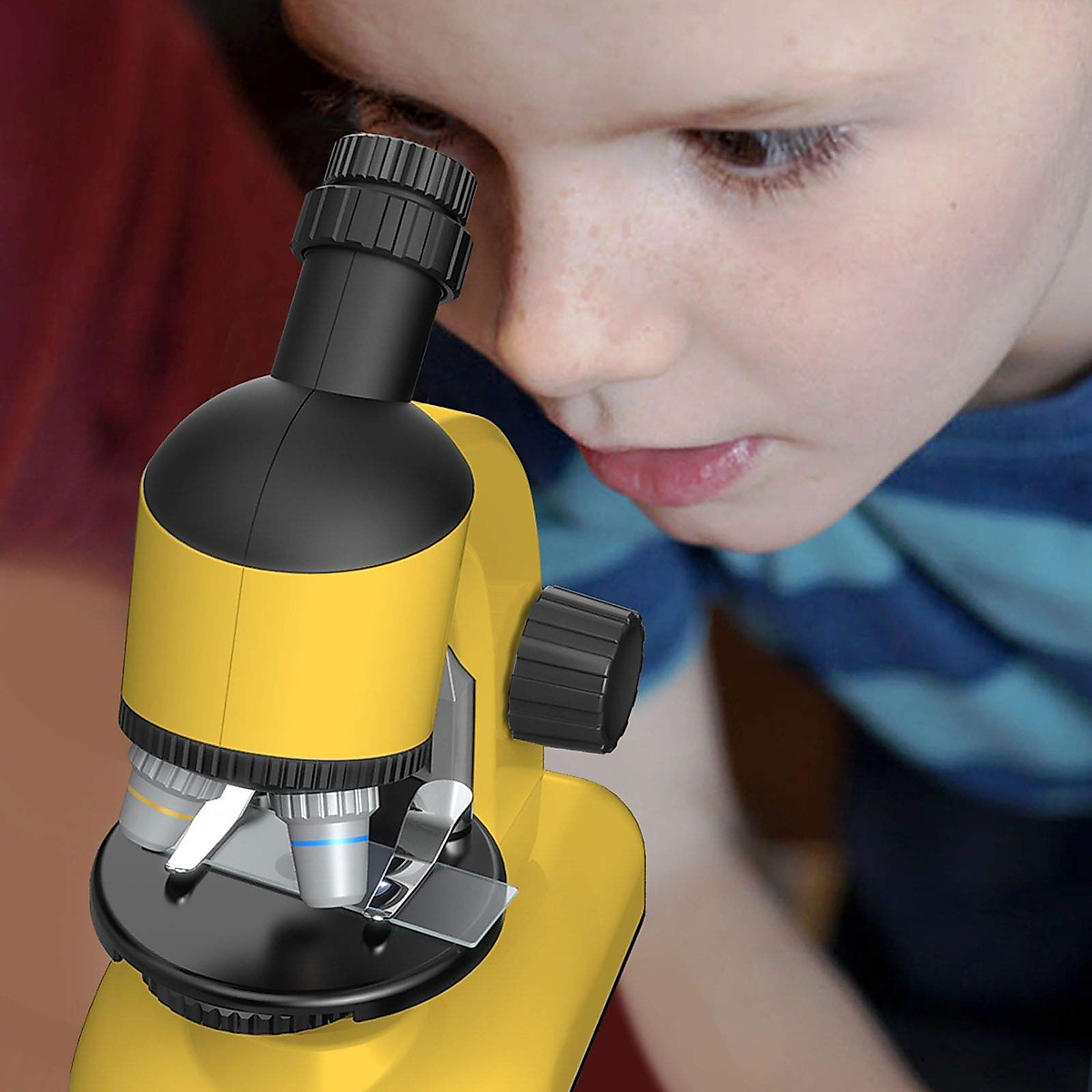 Microscope for Kids, Microscope Kit LED 40X-1200X Magnification Kids Science Toys, Microscope Slides with Specimens for Kids,Students Microscope STEM Kit