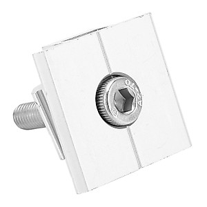 FOLOSAFENAR Solar Panel Mid Clamps, Time Saving High Mechanical Strength 10Pcs Aluminum Solar Bracket Mid Clamp for Roof PV System