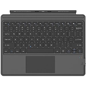 Arteck Microsoft Surface Pro Keyboard Type Cover, Ultra-Slim Portable Bluetooth Wireless Keyboard for Latest Surface Pro 10, Pro 9, Pro 8, Pro X with Touchpad Built-in Rechargeable Battery