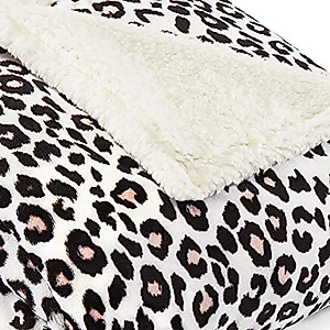 Betsey Johnson Home | Plush Collection | Throw - Ultra-Soft & Cozy Fleece, Lightweight & Luxuriously Warm, Perfect for Bed or Couch, Black/White 50 x 70
