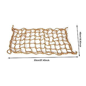 1PCS Parrots Climbing Net, Medium Large Size Parrots Hemp Rope Hanging Swing Bird Game Cage Toy Accessories
