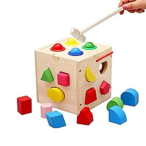 10 Pcs Wooden Mini Hammers Multi-Purpose Natural Wood Hammer for Crab Lobster Mallets