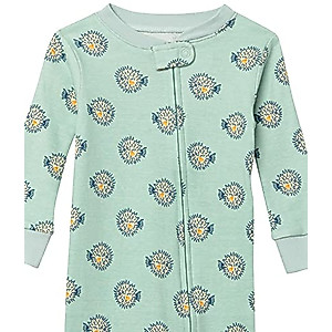 Amazon Essentials Unisex Babies' Snug-Fit Cotton Footless Sleeper Pajamas, Pack of 3, Sea Friends, 18 Months