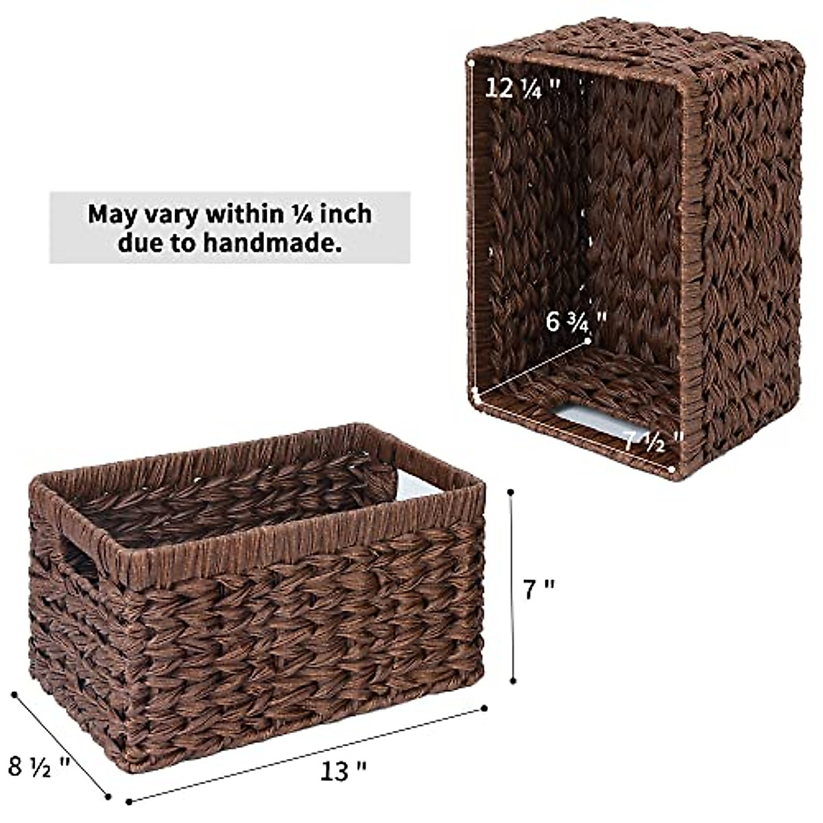 GRANNY SAYS Bundle of 1-Pack Extra Large Wicker Basket Storage & 2-Pack Shelf Storage Baskets