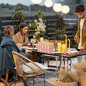 200 Packs Popcorn Boxes Containers 1.25 Oz Paper Popcorn Buckets Red and White Striped Close-Top Cardboard Pop Corn Boxes Individual Servings for Party Movie Night Christmas