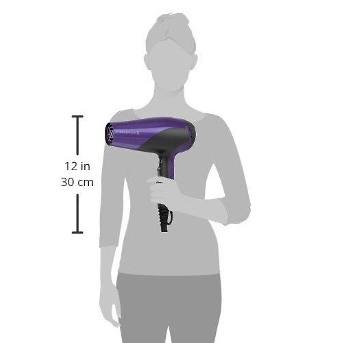 Remington D3190 Damage Protection Hair Dryer with Ceramic + Ionic + Tourmaline Technology, Black, 3 Piece Set, 1 Count (Pack of 1)