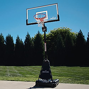 Spalding Momentous EZ Assembly 54" Clear View Acrylic Portable Basketball Hoop