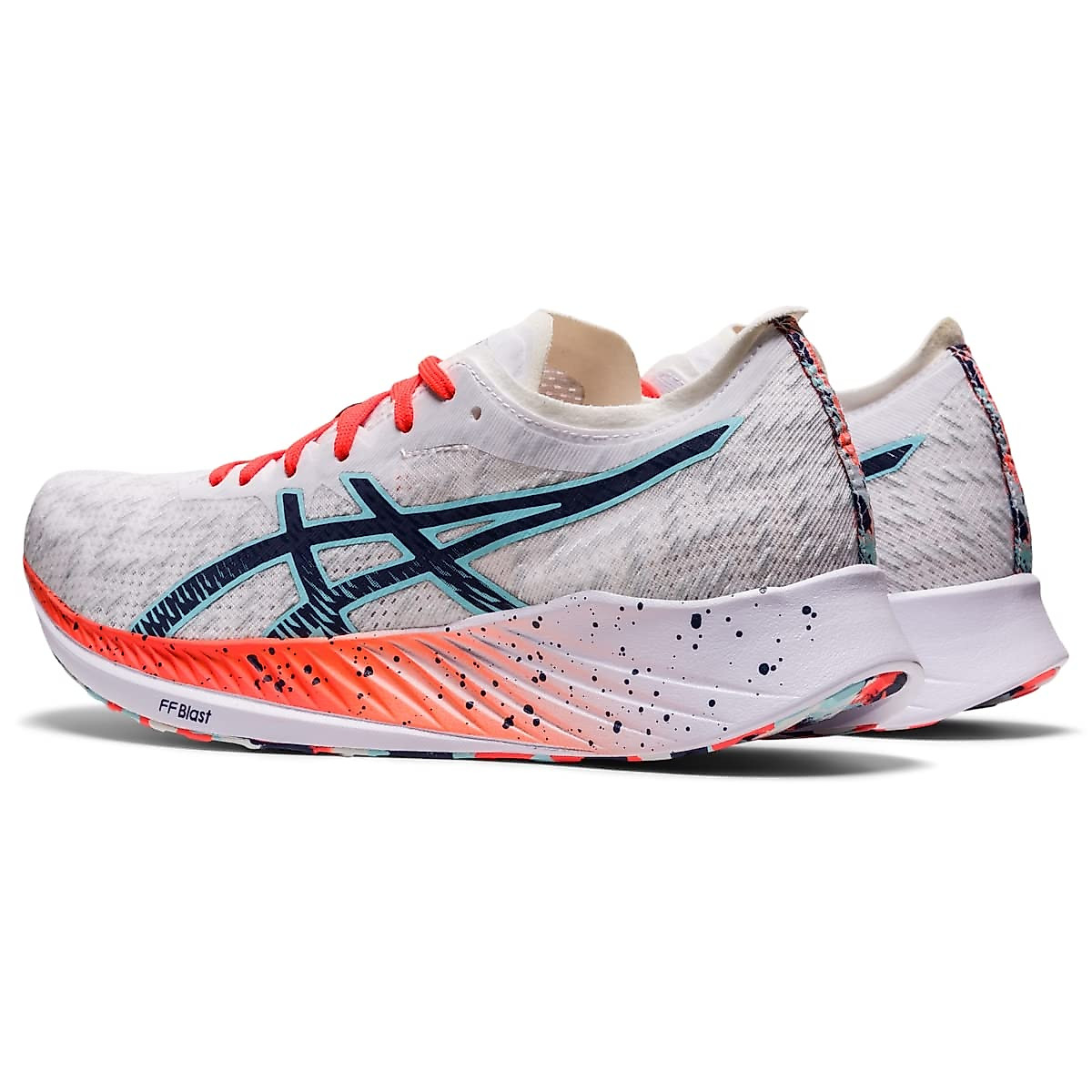 ASICS Women's Magic Speed™ Running Shoes, 10, White/Thunder Blue