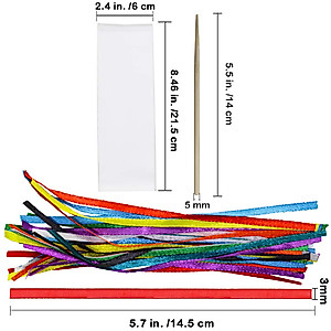 Supla 36 Sets 4 Style Magic Scratch Rainbow Bookmarks Making Kit for Kids Students Party Favor Scratch Paper DIY Bookmarks Bulk with Scratching Tools Satin Ribbons for Classroom Activities