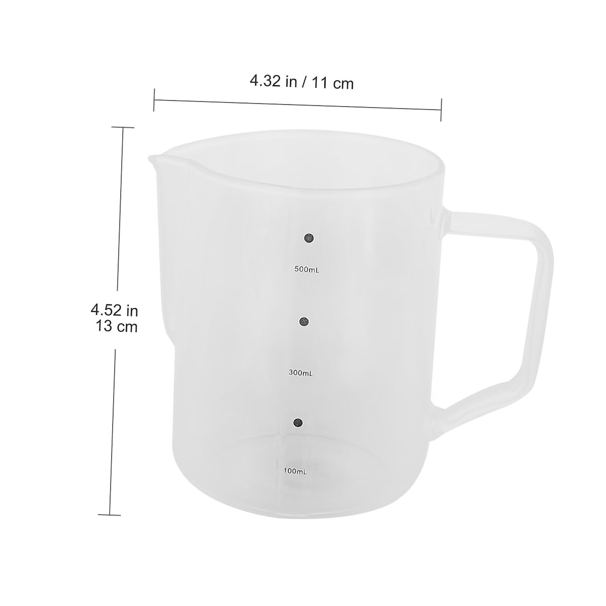 HOLIDYOYO 1pc Pull Cup Graduated Beaker Cup Vitroleros Para Mini Espresso Coffee Maker Water Cup Clear Coffee Cups with Lids Coffee Espresso Machine Tea Warmers for Teapot Glass