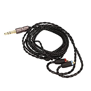 Jopwkuin Earphone Cable, Lossless Sound Quality Replacement 3.5mm Headphone Cable Flexible for UE900 for Headphones for UM PRO UM