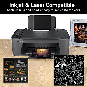 12x12 Black Cardstock - 24 Pack Black Card Stock Paper, Goefun 80lb Black Core 12x12 Cardstock for Cricut, Photo Albums, Halloween, Card making, Crafting, Scrapbook