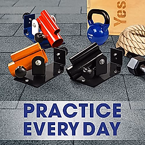 Yes4All Deluxe T-Bar Row Platform - Landmine Row Handle Full 360° Swivel & Easy to Install – Fits Perfectly 1” and 2” Barbell (Black)