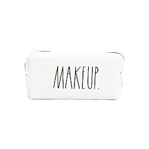 Rae Dunn Cosmetic Pouch (White/Makeup)