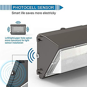 LEDMO 120W LED Wall Pack Light with Dusk-to-Dawn Photocell15840LM 5000K Daylight Outdoor Security Lighting Commercial and Industrial LED Wall Lights for Garages|Warehouses|Factories|House