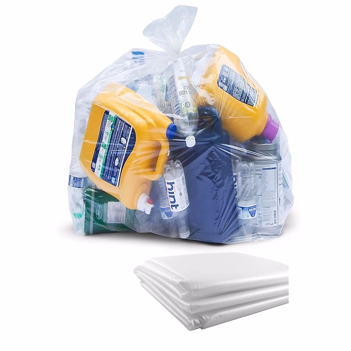 Clear Giant Storage Bags 55x63 Inches Huge Plastic Storage Bags for Furniture, Big Luggage, Industry Equipments Business and Agriculture Use (5 pcs)