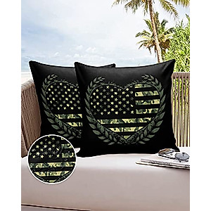 Meet 1998 Throw Pillow Covers 16x16 - Set of 2 Waterproof Pillow Cushion Cases,Camo Pillowcases Decorative Outdoor Pillow Cover for Sofa Couch Bedroom