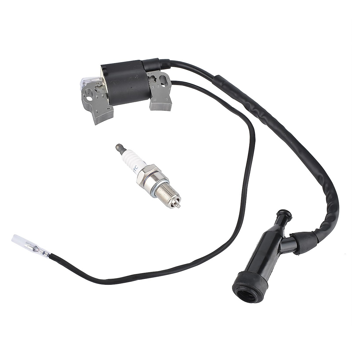 Cancanle Spark Plug and Ignition Coil Module for Honda GX240 GX270 GX340 GX390 8HP 11HP 13HP Engine