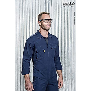 Bollé Safety 40306, Tryon OTG Safety Glasses PLATINUM®, Black/blue frame, clear Lenses