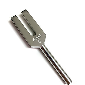 SINYI Angel Tuning Forks Set for Healing - 4096 Hz 4160 Hz 4225 with Wooden Hammers Triker, Velvet storage bag and Cleaning Cloth