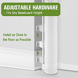 Extra Wide Baby Gate for Large Openings Retractable Baby Gates Indoor Outdoor Extra Long Baby Gate for Doorway Stair Gates for Kids or Pets Extra Large Dog Gate for Stairs