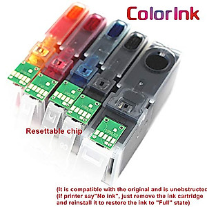 ColorInk 10pack Replacement for Canon PGI-570 CLI-571 Ink Cartridge use with Canon PIXMA MG5750 MG5751 MG5752 MG5753 MG6850 (2 570XL Black, 2 571XL Black,2 Cyan, 2 Magenta, 2 Yellow)