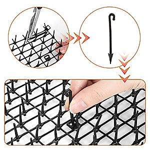 13Ft x 12 Inch Scat Mat for Cats, Cat Scat Mat with Spikes, Anti-Cats Deterrent Mat, Pet Repellent Mat, Cat Digging Stopper Prickle Strip for Indoor Outdoor Sofa Furniture with Garden Staples