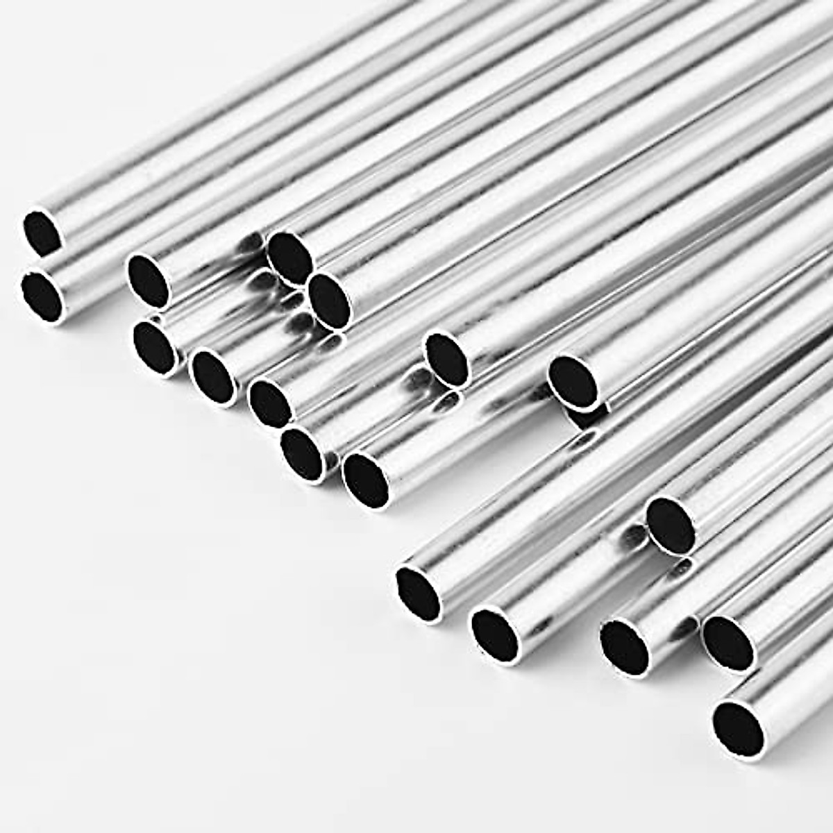 sansheng 90pcs (5 Different Length) Wind Chime Tubes for Home Garden Outdoor Hanging Decorations, Tone Empty Tubes with Wind Chime line 150 Yards(Silver)