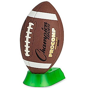 Champion Sports Triplex 3-in-1 Premium Football Kicking Tee for Kickoff Practice, 1” - Ball Holder Tees for Footballs - Kicking Block and Accessories for Adults, Kids, Coaches