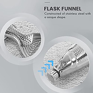 Bruafsir 1 Pcs Fish-Shape Hip Flask 5Oz Mini Pocket Flask Stainless Steel Party Drinkware for Outdoor