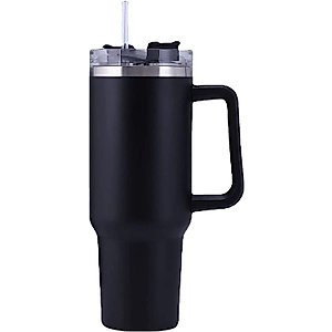 owwipine 40oz Reusable Insulated Stainless Steel Tumbler Cup With Handle, Cola and Coffee Tumbler Travel Mug
