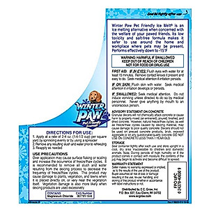 EC Grow Winter Paw Pet Friendly Ice Melt (8 lbs) | Melts to -15 degrees F | Non-toxic and environmentally friendly ice melt