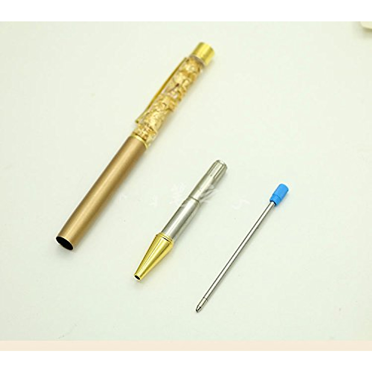 Personalized/Engraved Mechanical Ballpoint Pen,Golden 24K Gold Foil Ball Pen With gift box, Fast Engraving
