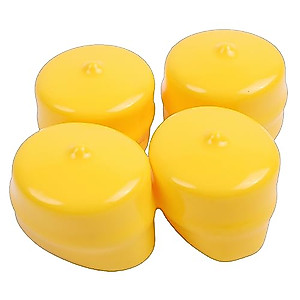 LSSOCH 4PCS Axle Yellow Cap Bearing Cover M143338 Compatible with John Deere 105 D100 D105 D110 D125 L105 L108 L110 L120 L130 LA100 LA105 LA110 LA115 X300 X304 X520 Lawn Mower and Lawn Tractor