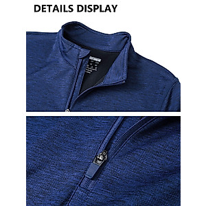 MAGCOMSEN SPF Golf Shirt Summer Shirts for Women Uv Protection Shirts Running Shirts Workout Shirts Athletic Shirts Dark Blue L