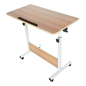 Toxz Household Office Desk Computer Task Table,Adjustable Height,Angle and Fold,Locking Casters,80CM 40CM,with Installation Tool(Ship from US!)