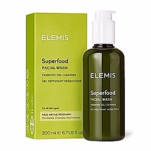 ELEMIS Superfood Facial Wash | Revitalizing Daily Prebiotic Gel Wash Gently Cleanses, Nourishes, and Balances Skin for a Fresh, Glowing Complexion, 6.7 Fl Oz (Pack of 1)
