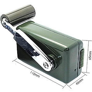 Yengsen Hand Crank Generator 30W 0-28V Portable Dynamo Phone Charger Military for Outdoor Mobile Phone Computer Charging with USB Plug (Green)