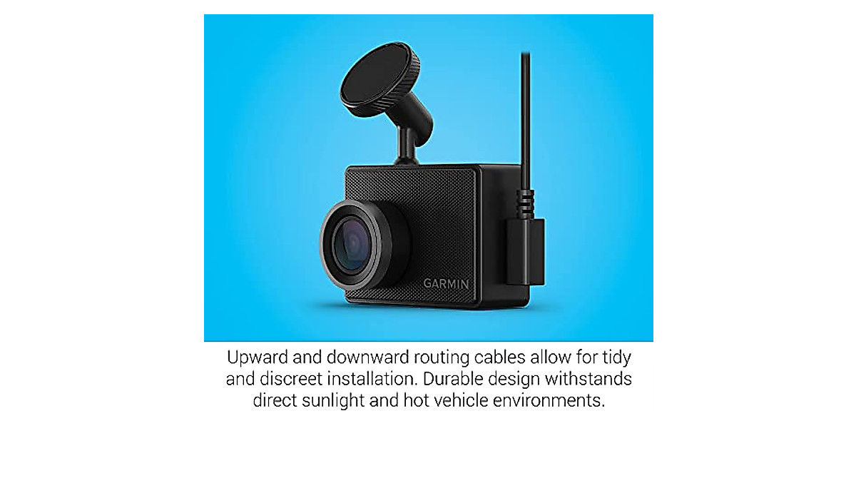 Garmin Dash Cam 47 - 1080p HD, 140° FOV, Remote Monitoring
