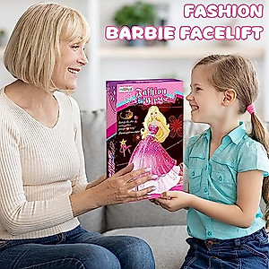 MINIFUN 122 Pcs Doll Clothes and Accessories with Closet(Include Doll), Princess Gowns Fashion Dresses Top Pants Jumpsuit Swimsuits Shoes Hangers, Doll Dress up Toys for Girls Kids Toddlers Toy Gifts