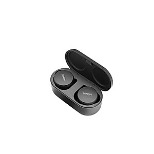 Denon PerL Pro True Wireless Earbuds - Adaptive Active Noise Cancelling, Personalized Sound with Masimo Adaptive Acoustic Technology, Spatial Audio, 32Hr-Battery Life, Wireless Charging, Black