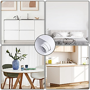 Arthome 17"x120" White Contact Paper, Peel and Stick Matte Wallpaper, Self Adhesive Decorative Vinyl Paper for Countertop, Cabinet, Table, Shelves, Furniture Renovate and Wall Covering Decoration