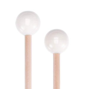 1 Pair Glockenspiel Mallets Hard Mallets Xylophone Mallets Hard Polymer Mallet Glockenspiel Sticks with Wood Handle for Energy Chime, Xylophone, Wood Block, and Bells